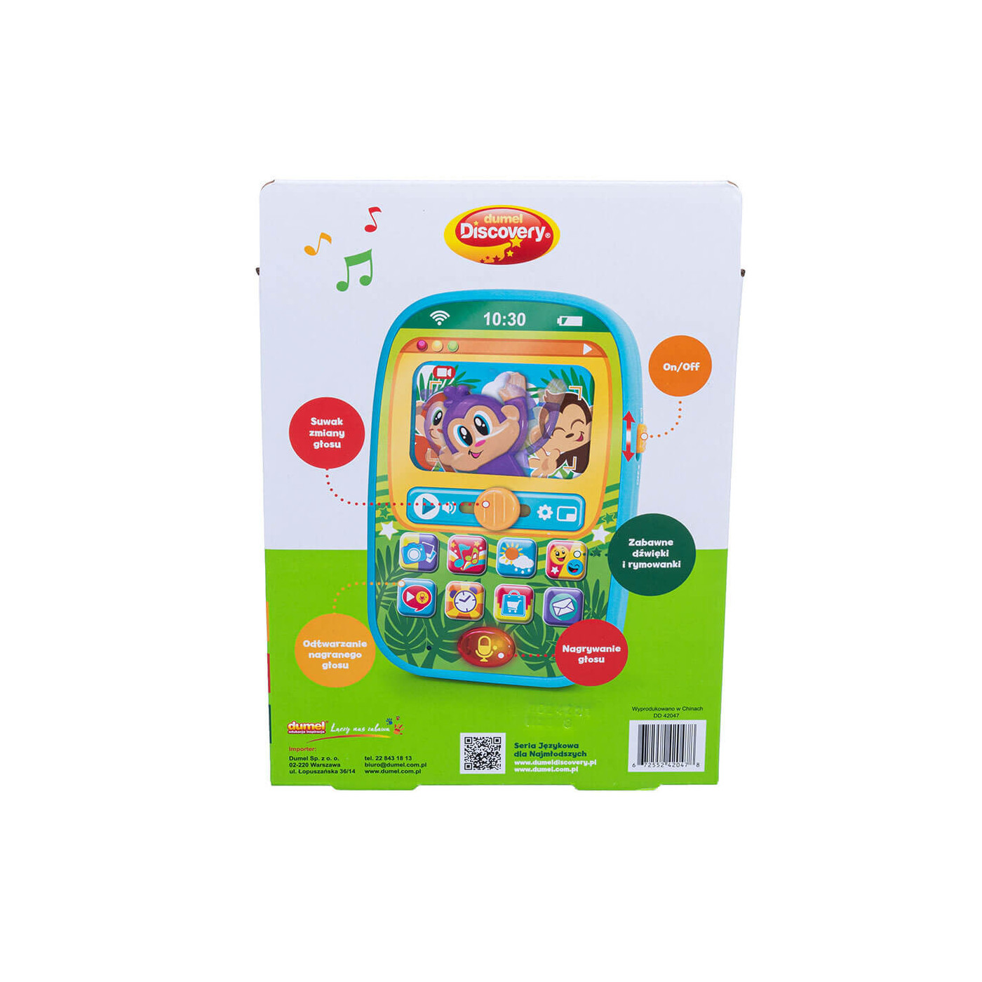 Telefon Smartfon zabawka mówiący po polsku 12m+ DUMEL