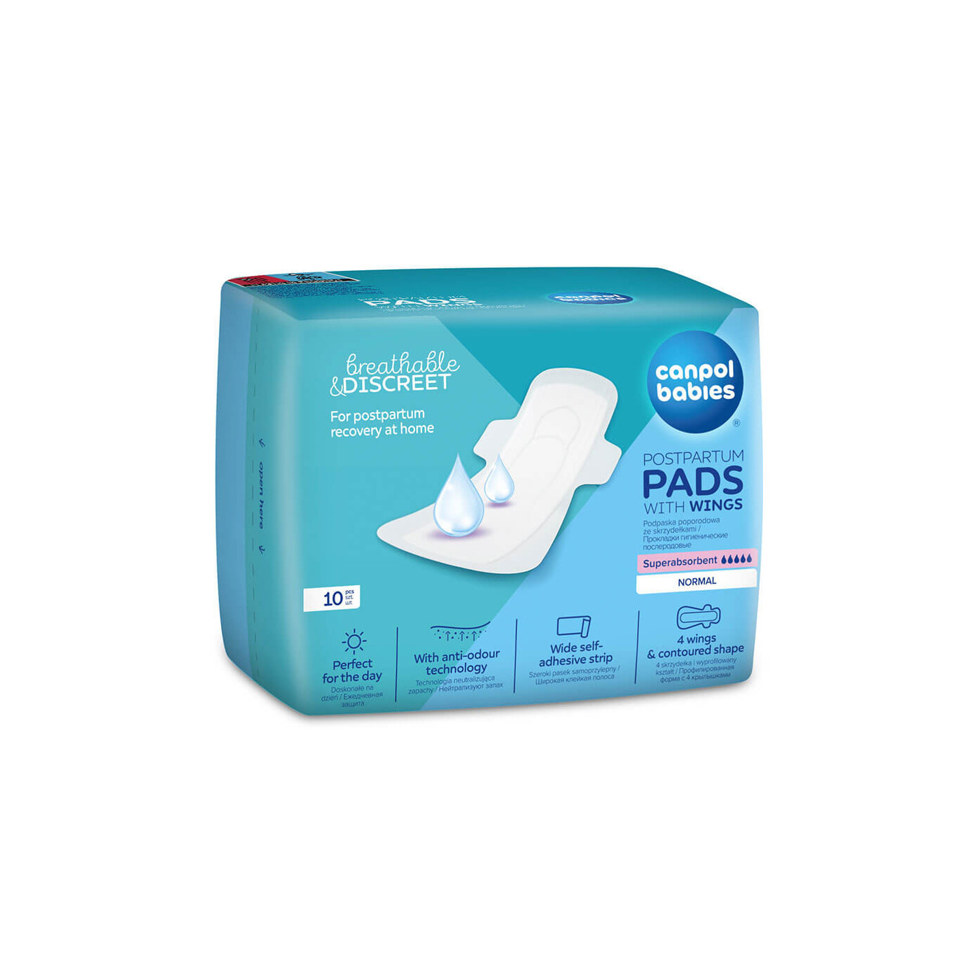 Canpol dyskretne podpaski poporodowe ze skrzydełkami na dzień