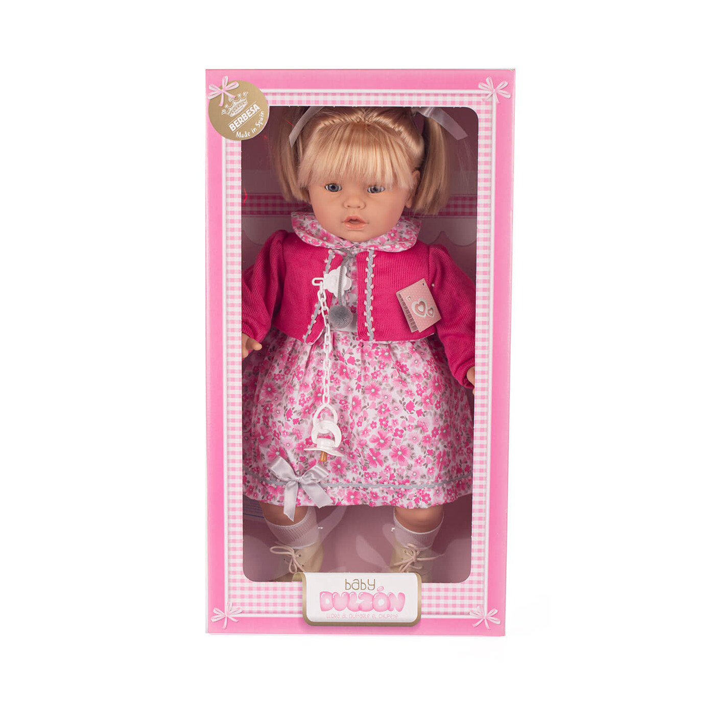 Duża Lalka hiszpańska z włosami, mówiąca, pachnąca Dulzon 64 cm