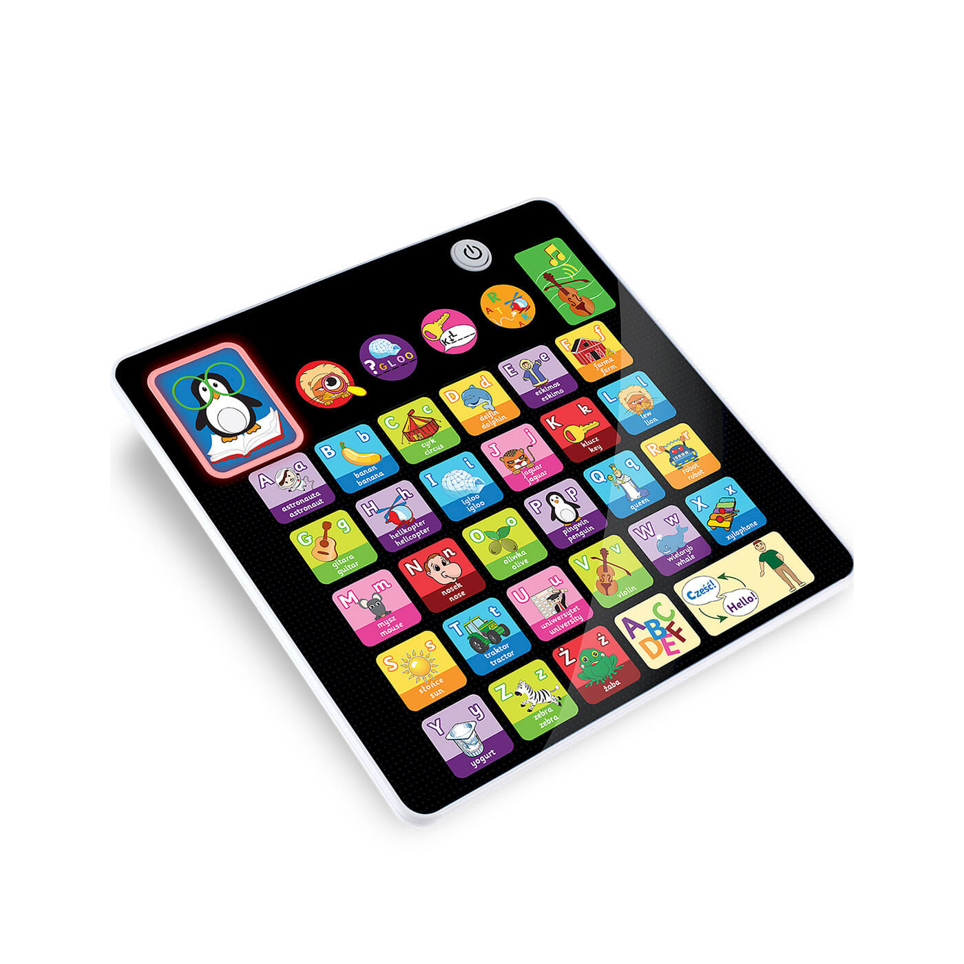 Tablet dla dziecka polsko-angielski + Quizy 40 pytań Anek Junior 3+